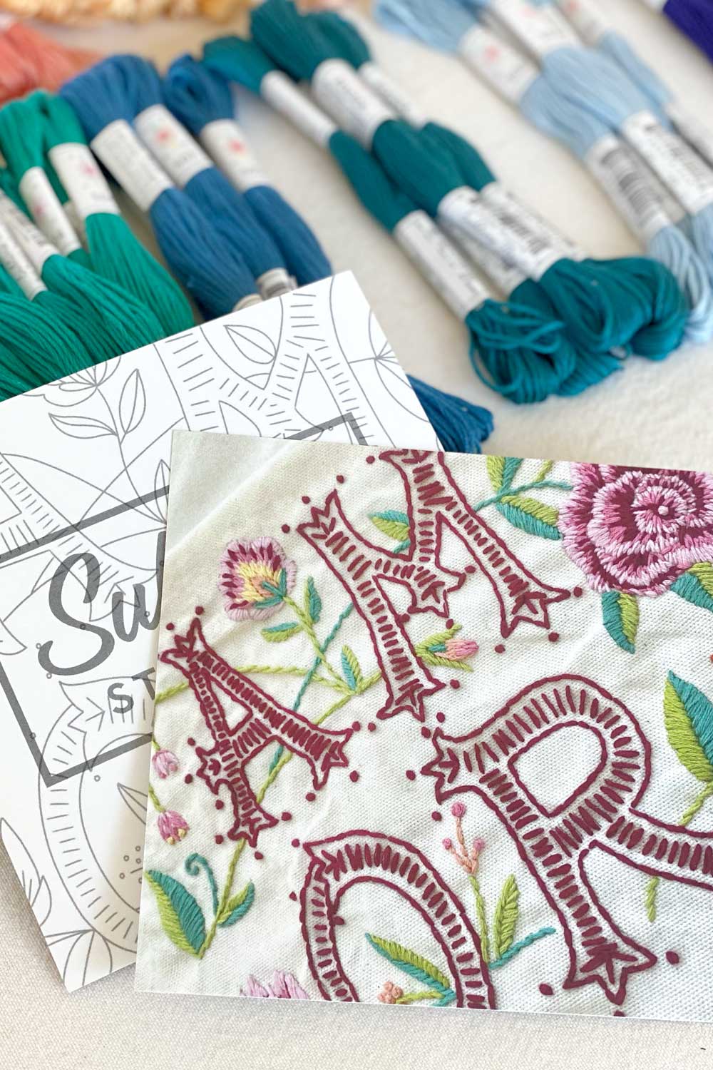 AMOR Embroidery Project Bag – Sublime Stitching