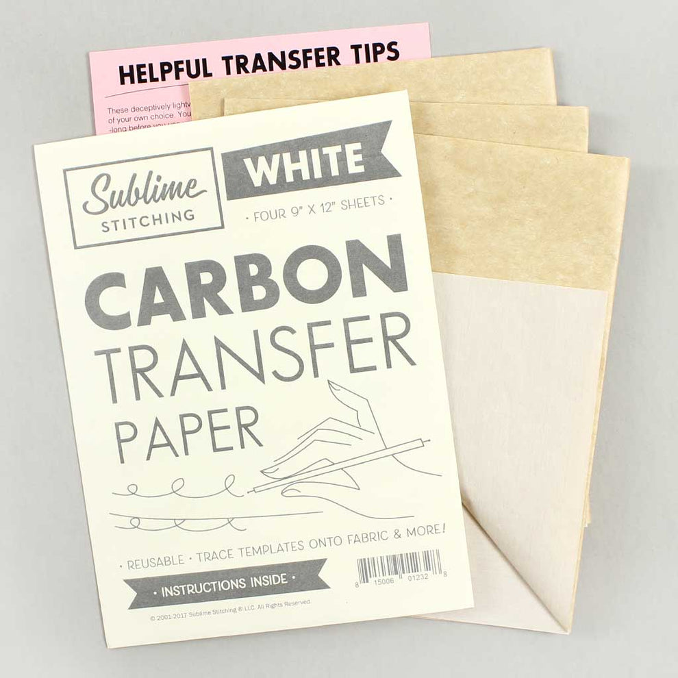 Carbon Transfer Paper for Hand Embroidery Patterns – Sublime Stitching