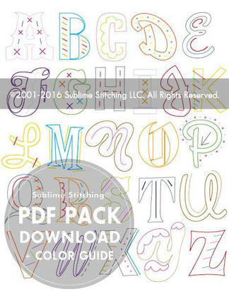 EPIC ALPHABET - 1 Theme Embroidery Patterns – Sublime Stitching