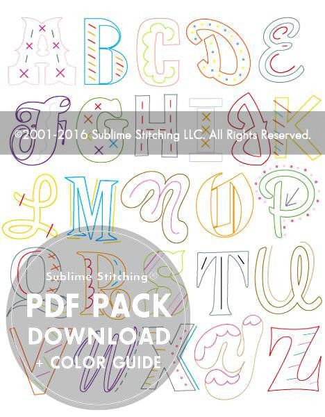 EPIC ALPHABET - 1 Theme Embroidery Patterns – Sublime Stitching