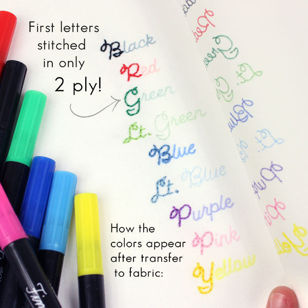 FINE TIP Iron-On Transfer Pens from Sublime Stitching