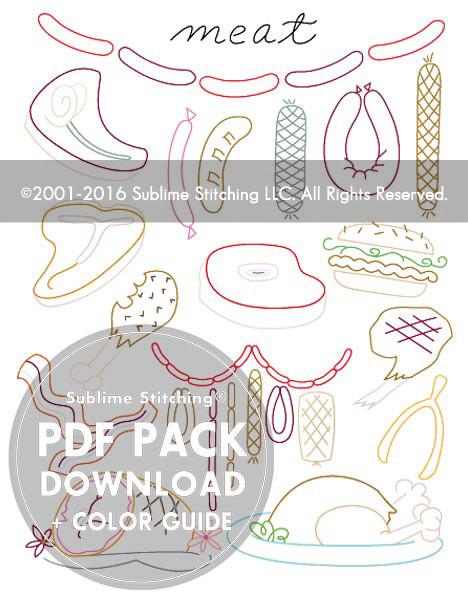 KRAZY KITCHEN - 3 Themes Embroidery Patterns – Sublime Stitching