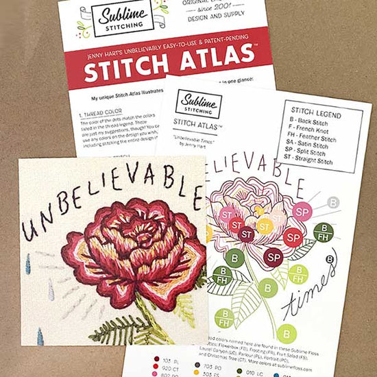 "Unbelievable Times" Embroidery Design by Jenny Hart – Sublime Stitching