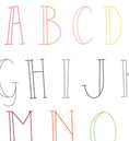 Skinny Letters - Embroidery Patterns from Sublime Stitching