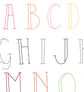 Skinny Letters - Embroidery Patterns from Sublime Stitching